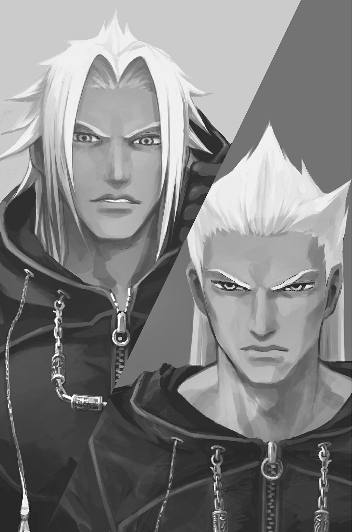 File:Xemnas and Riku-Ansem KHII Novel.png - Kingdom Hearts Wiki, the ...