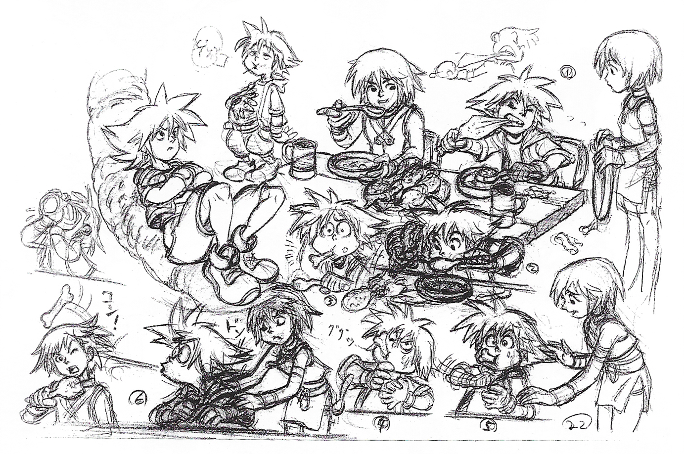 File:Sora, Riku, and Kairi (Concept Art 2).png - Kingdom Hearts Wiki ...