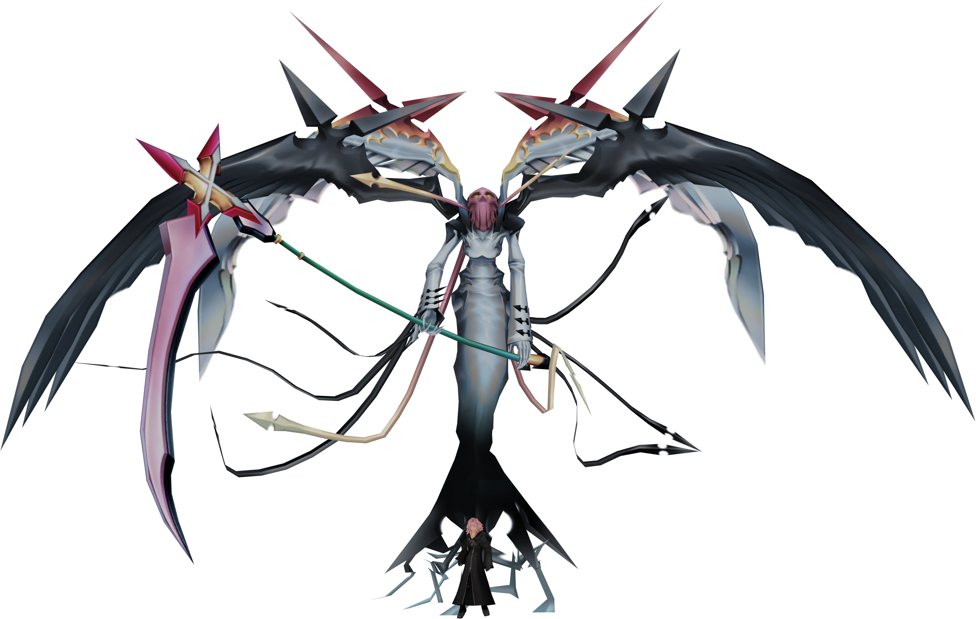 File:Marluxia (Third Form) KHRECOM.png - Kingdom Hearts Wiki, the ...