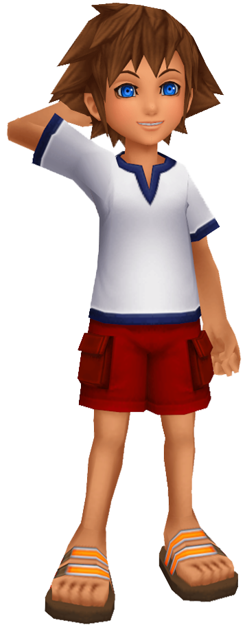 File:Sora (Young) KHBBS.png - Kingdom Hearts Wiki, the Kingdom Hearts ...