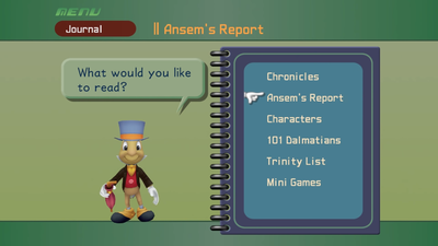 Jiminy's Journal - Kingdom Hearts Wiki, the Kingdom Hearts encyclopedia